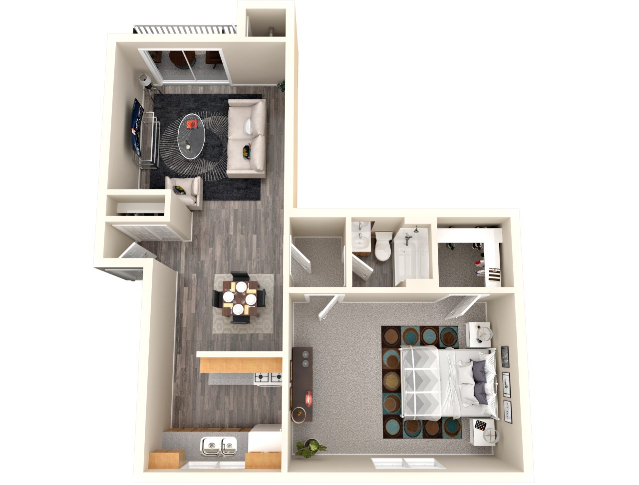 Studio, 1, 2, & 3 Bedroom Apartments | Gateway Station Apartments